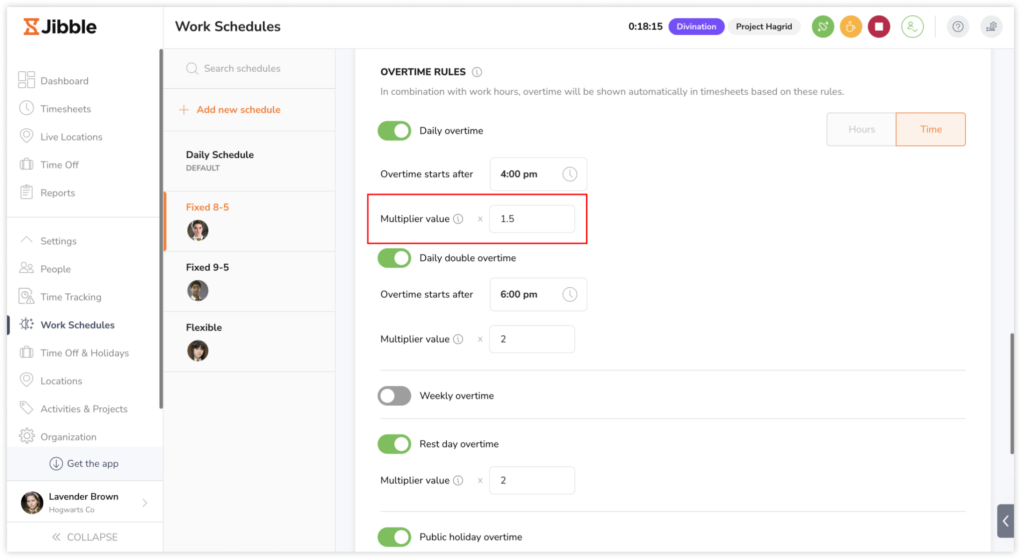 How does overtime work? | Jibble
