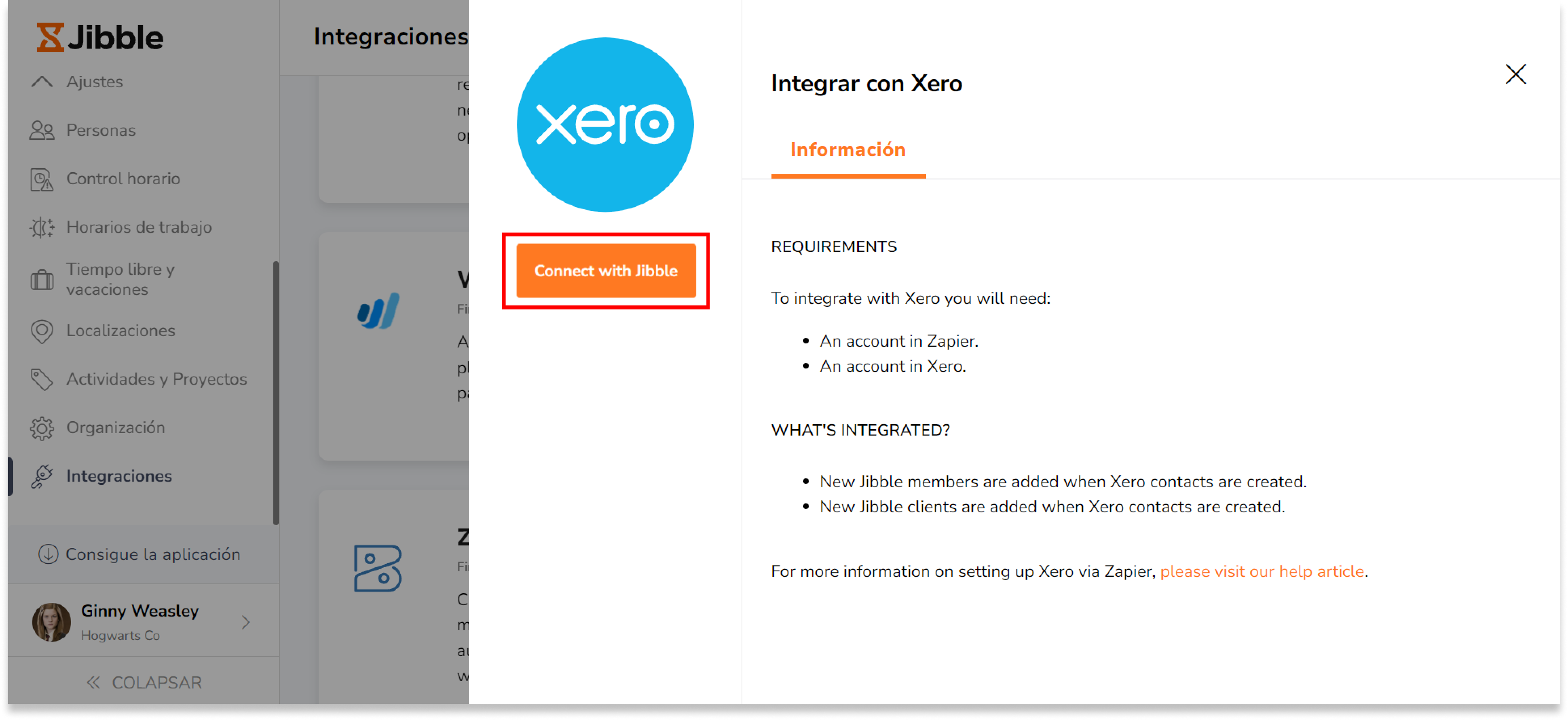 Conectar Xero con Jibble paso a paso