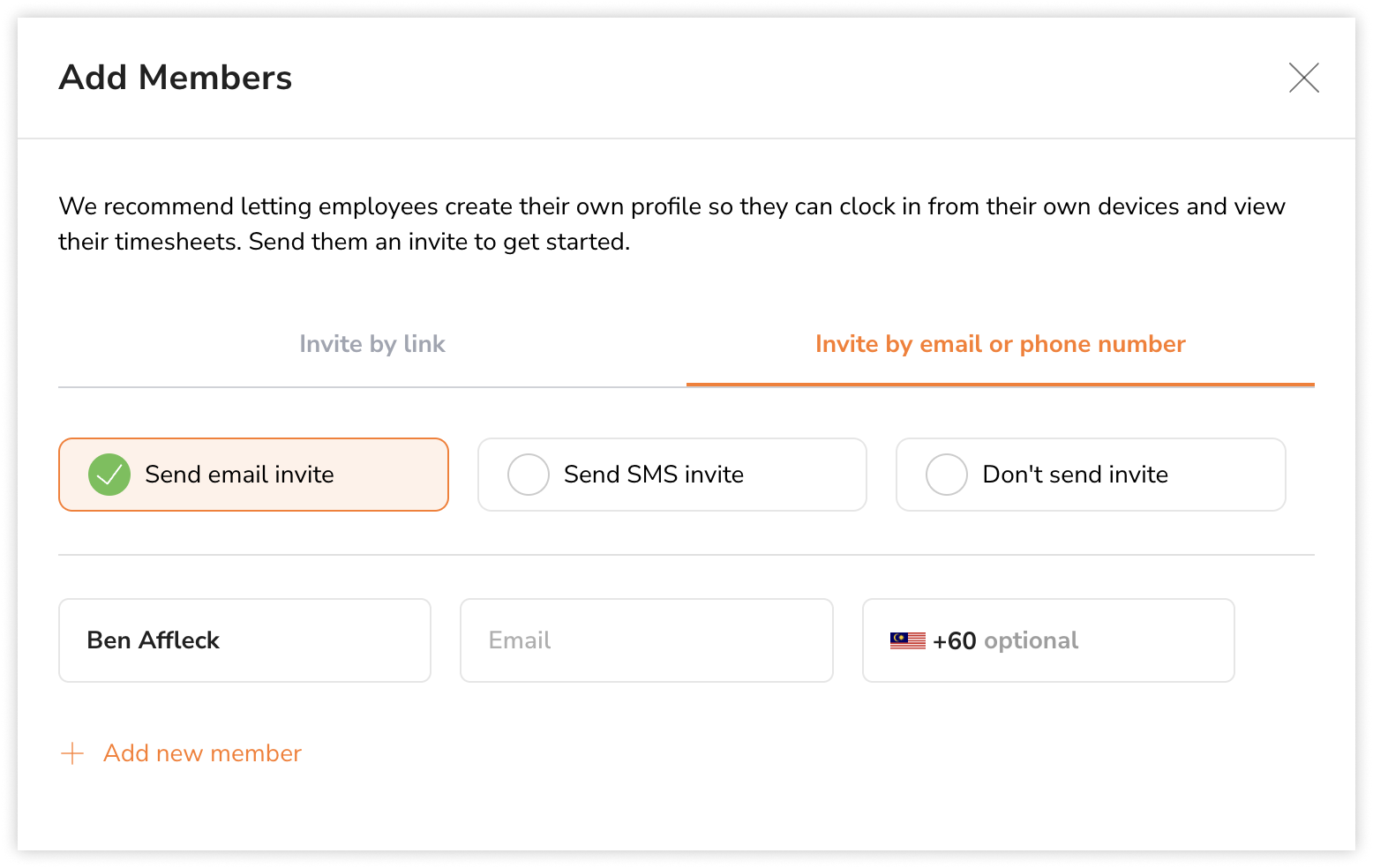 Add or invite team members | Jibble