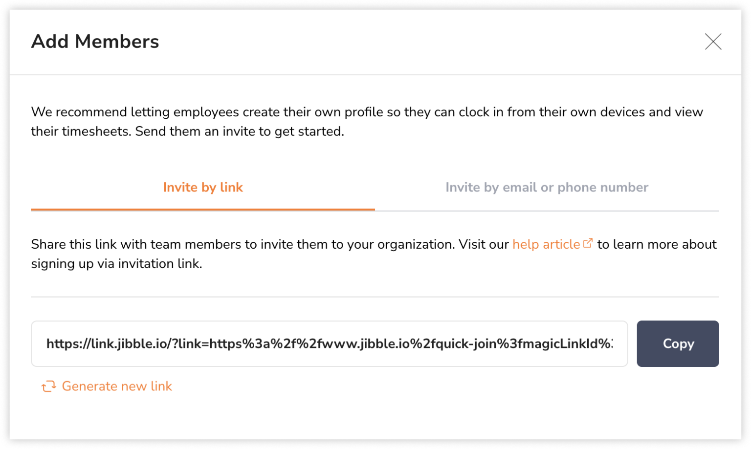 Add or invite team members | Jibble