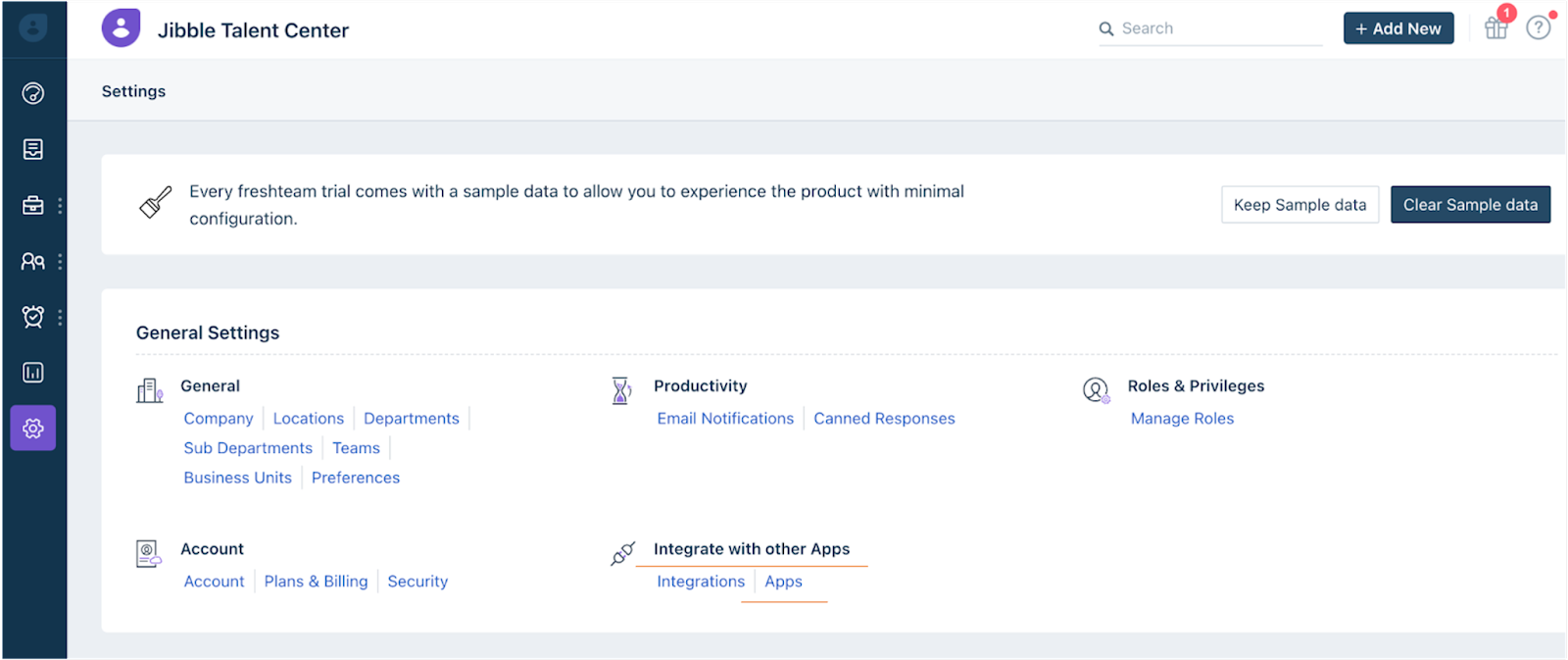 Connecting Freshteam to Jibble