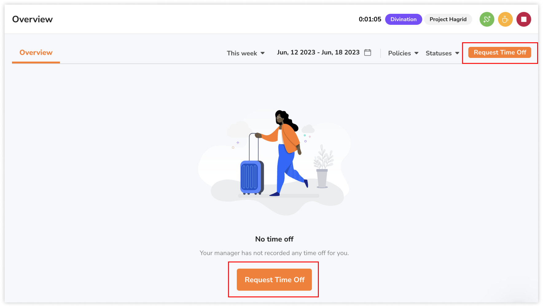 Requesting and managing time off as a member