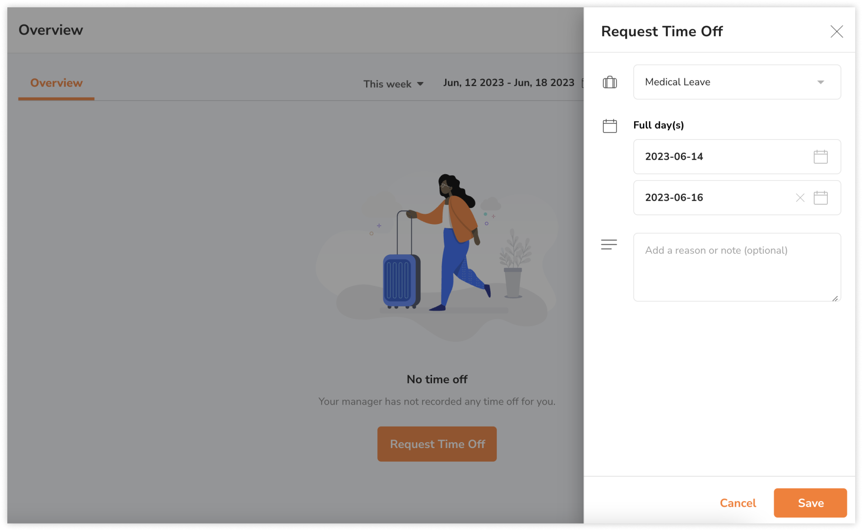 Requesting and managing time off as a member