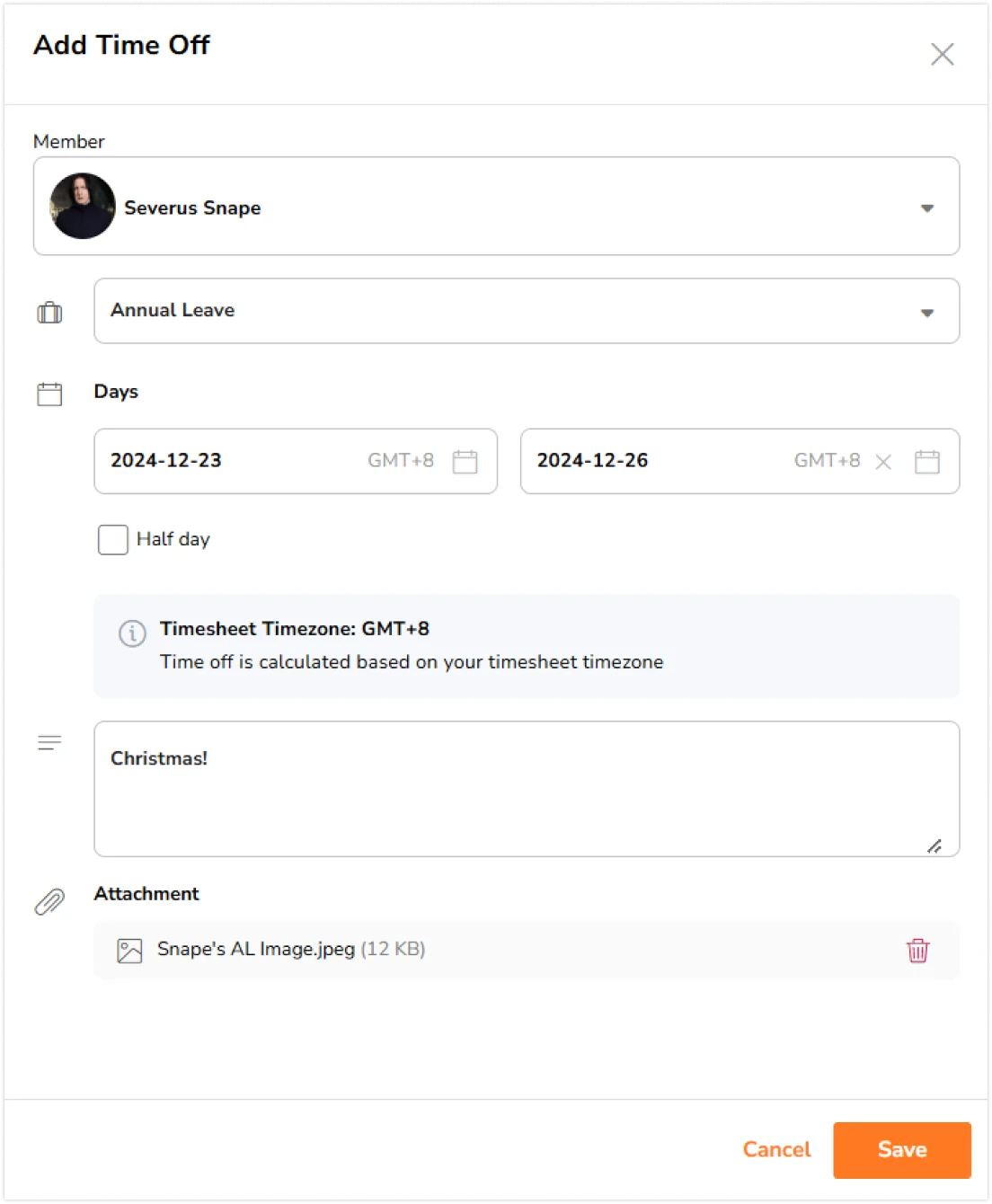 Managing time off for your team