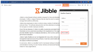 Using Jibble's Chrome Timer Extension