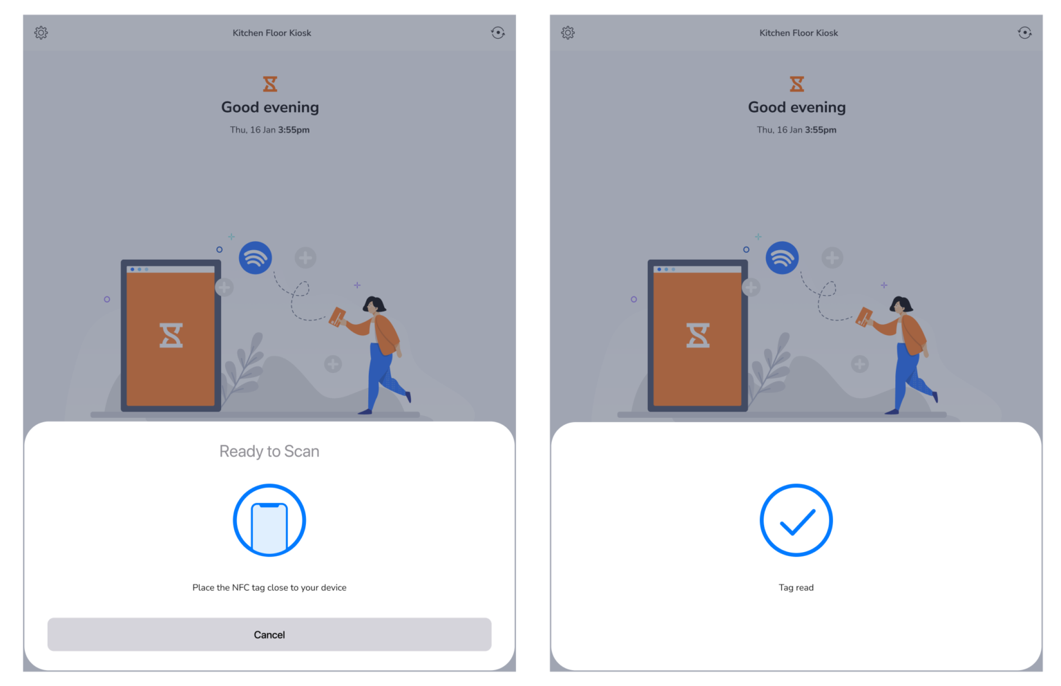 How to use Jibble's NFC time tracking kiosk?