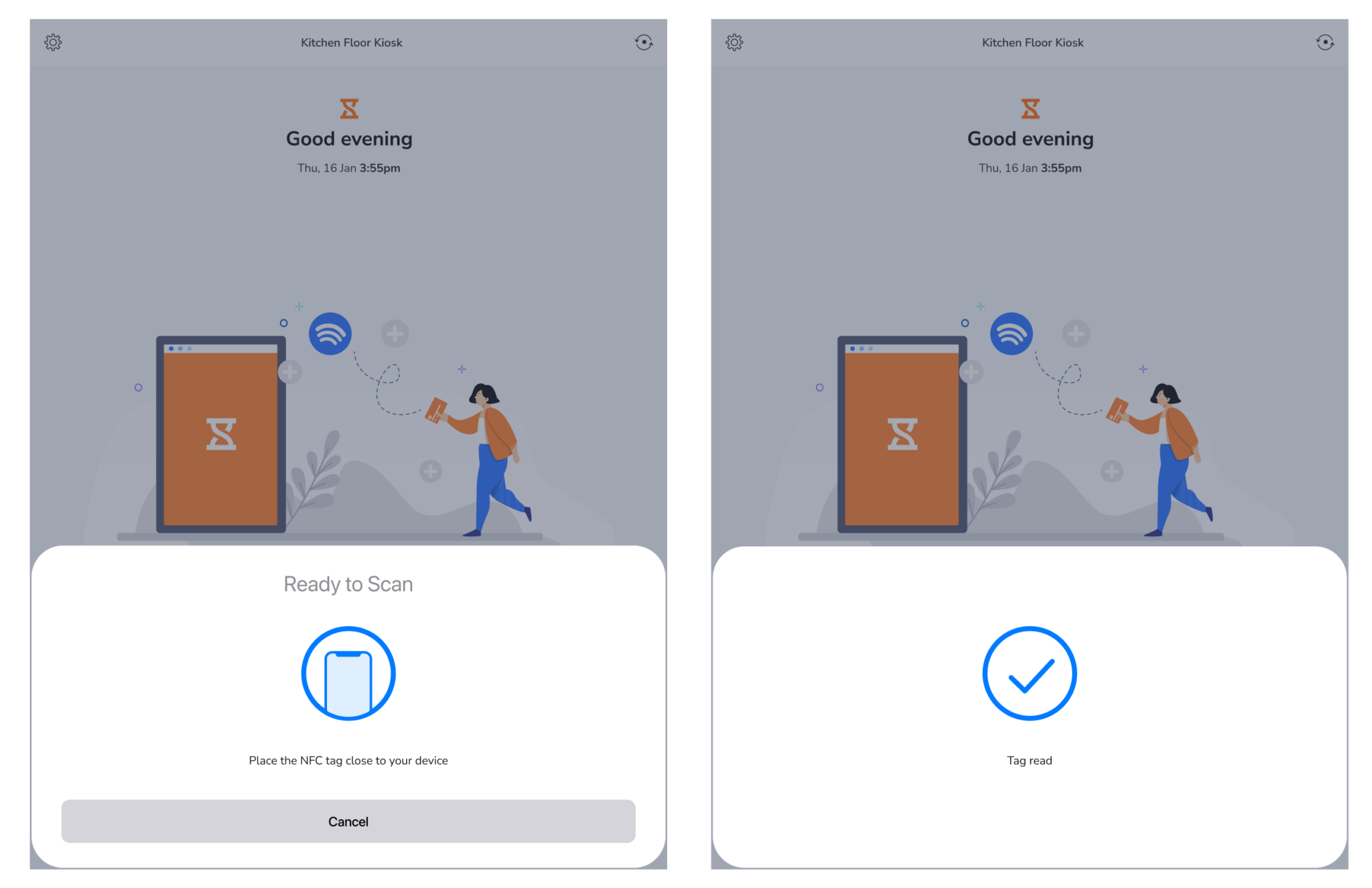 How to use Jibble's NFC time tracking kiosk?