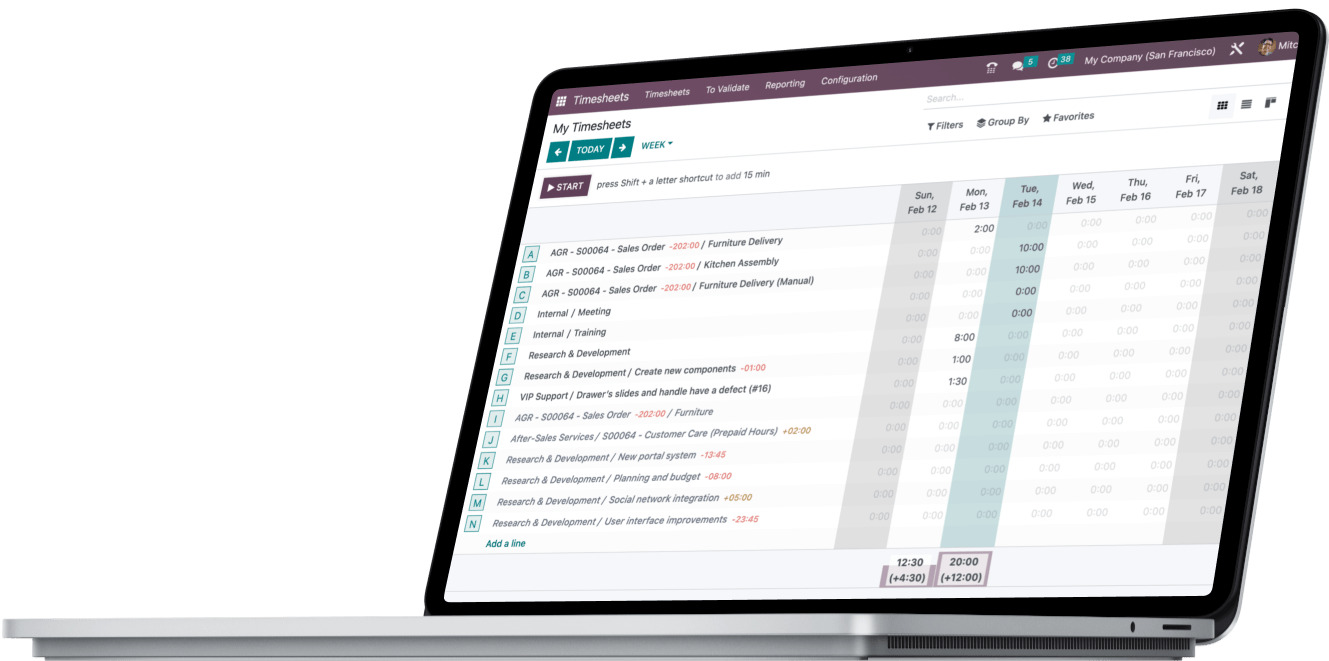 Honest Review of Odoo Timesheet | Jibble
