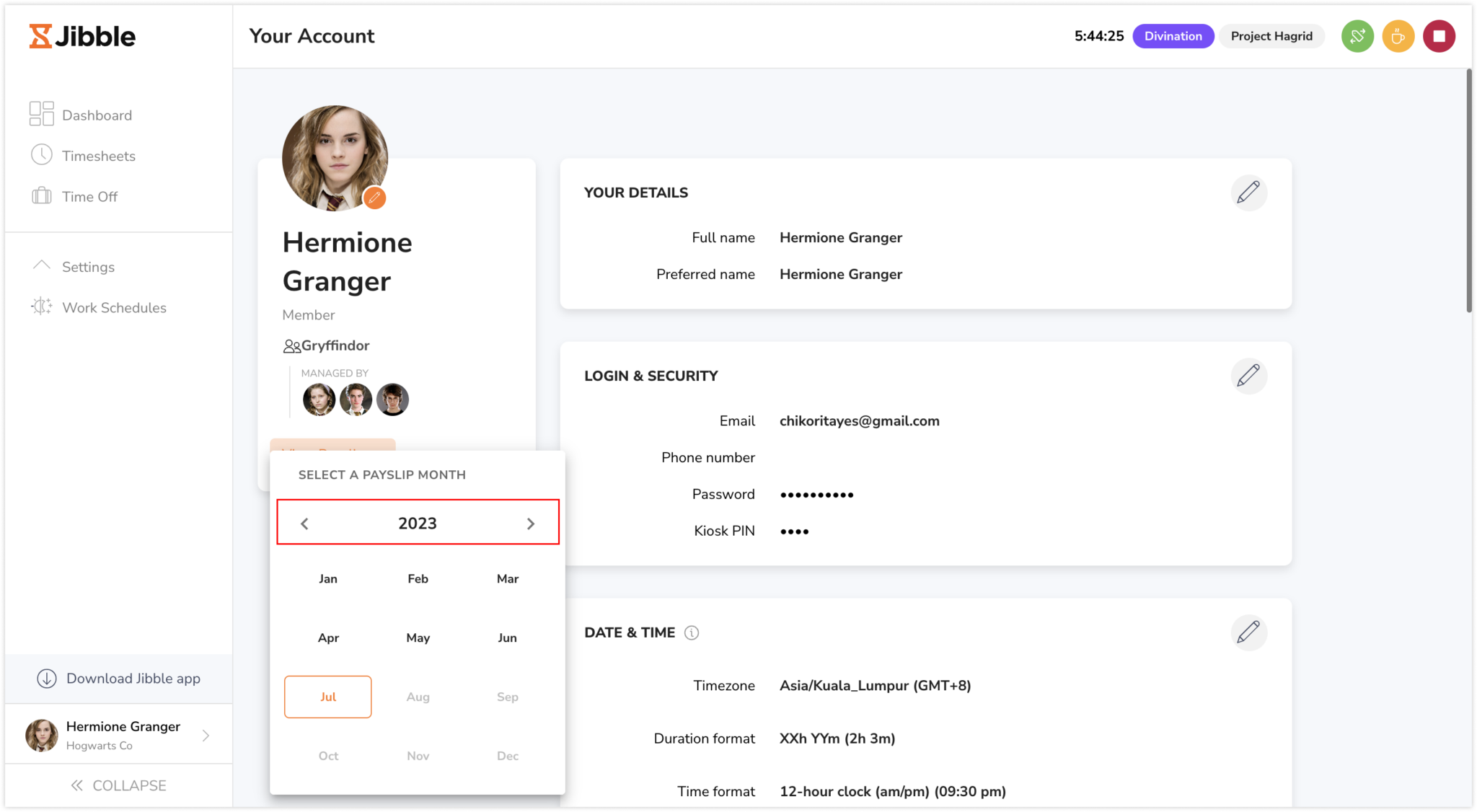 How to view payslips from PayrollPanda in Jibble?