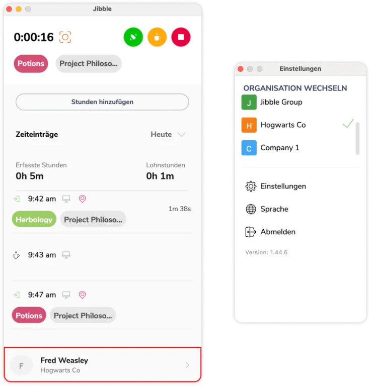 Erste Schritte mit der Mac Zeiterfassungs-App von Jibble