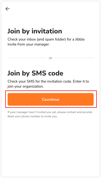 Joining your organization via Jibble's mobile app