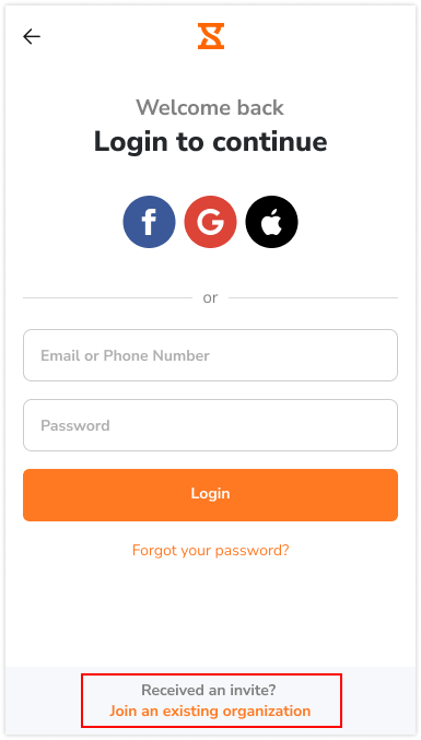 Joining your organization via Jibble's mobile app
