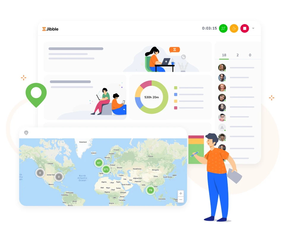 Aplicación para fichar con GPS 100% GRATUITA | Jibble™
